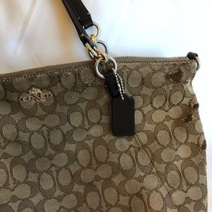 Coach | Bags | Authentic Coach Signature Monogram Shoulder Bag | Poshmark